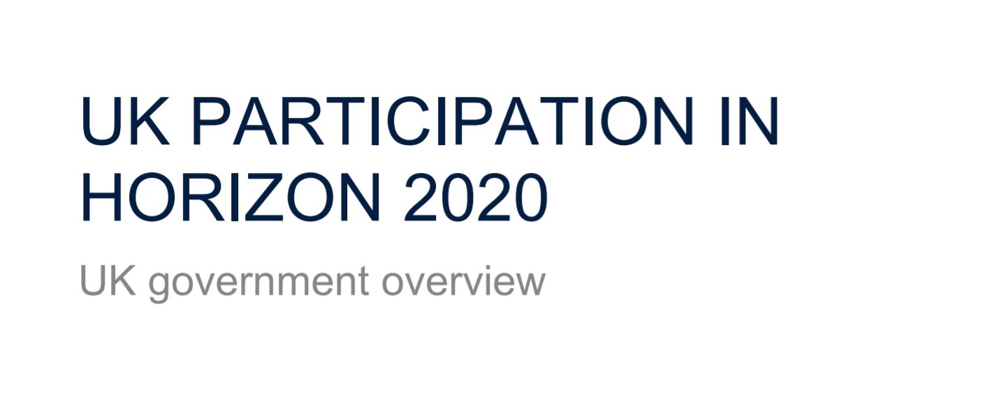 Public Sector Network » Insights » UK Participation in Horizon 2020: UK ...